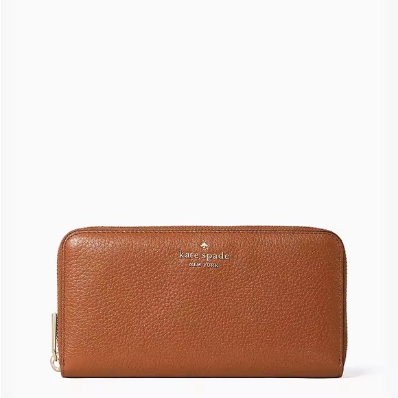 kate spade | Bags | Kate Spade Leila Pebbled Leather Large Continental ...